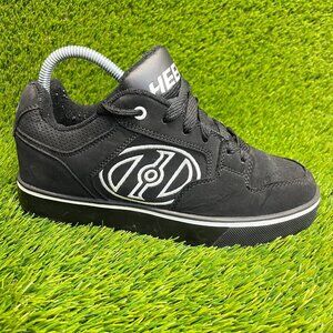 Heelys | Shoes | Heelys Motion Plus Boys Size 7y Black White Walking ...